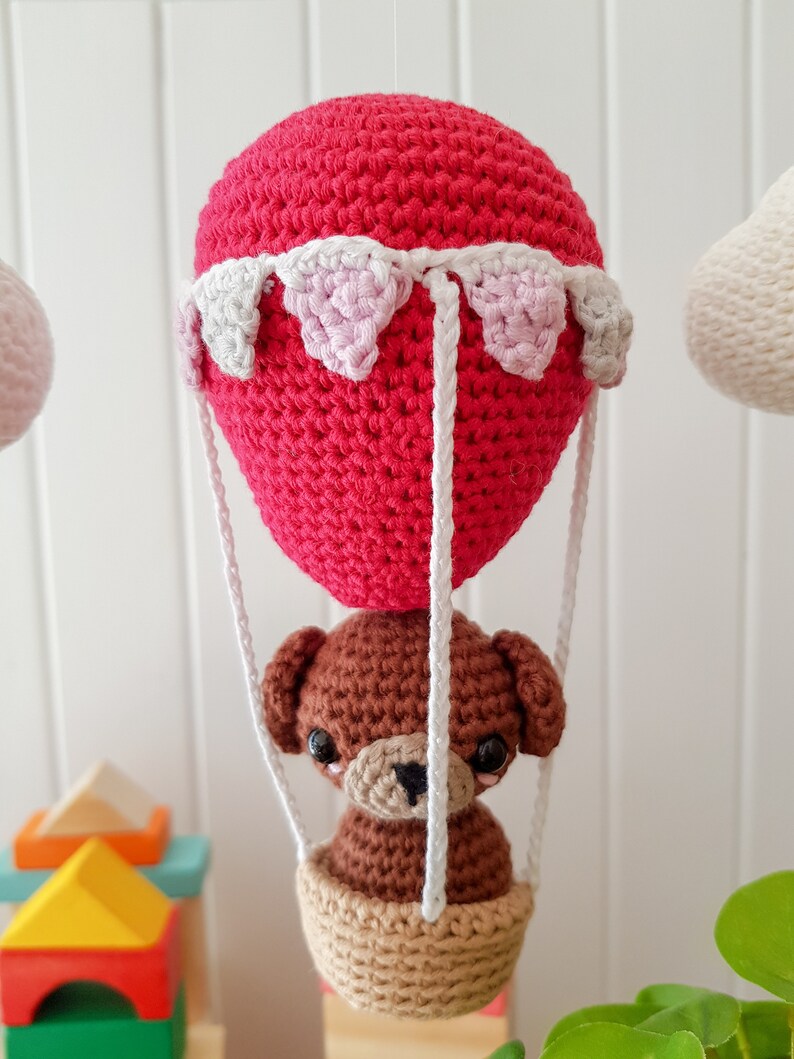 Pattern Hot Air Balloon And Teddy Amigurumi Pdf Etsy