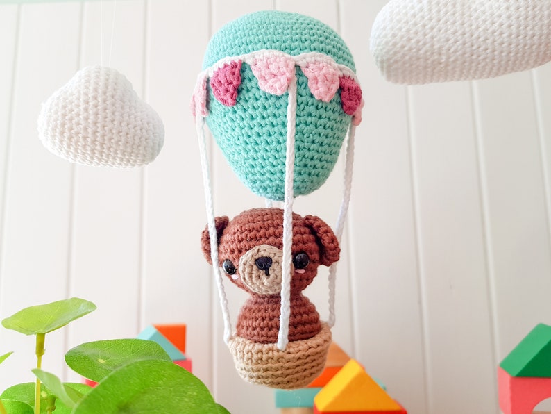 Pattern Hot Air Balloon And Teddy Amigurumi Pdf Etsy
