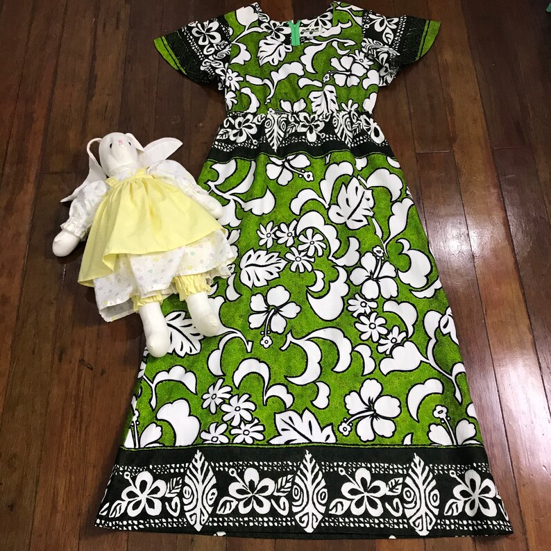 Vintage 1960s 1970s Aloha Hawaiian Dress Vintage Womens Aloha Bark ...