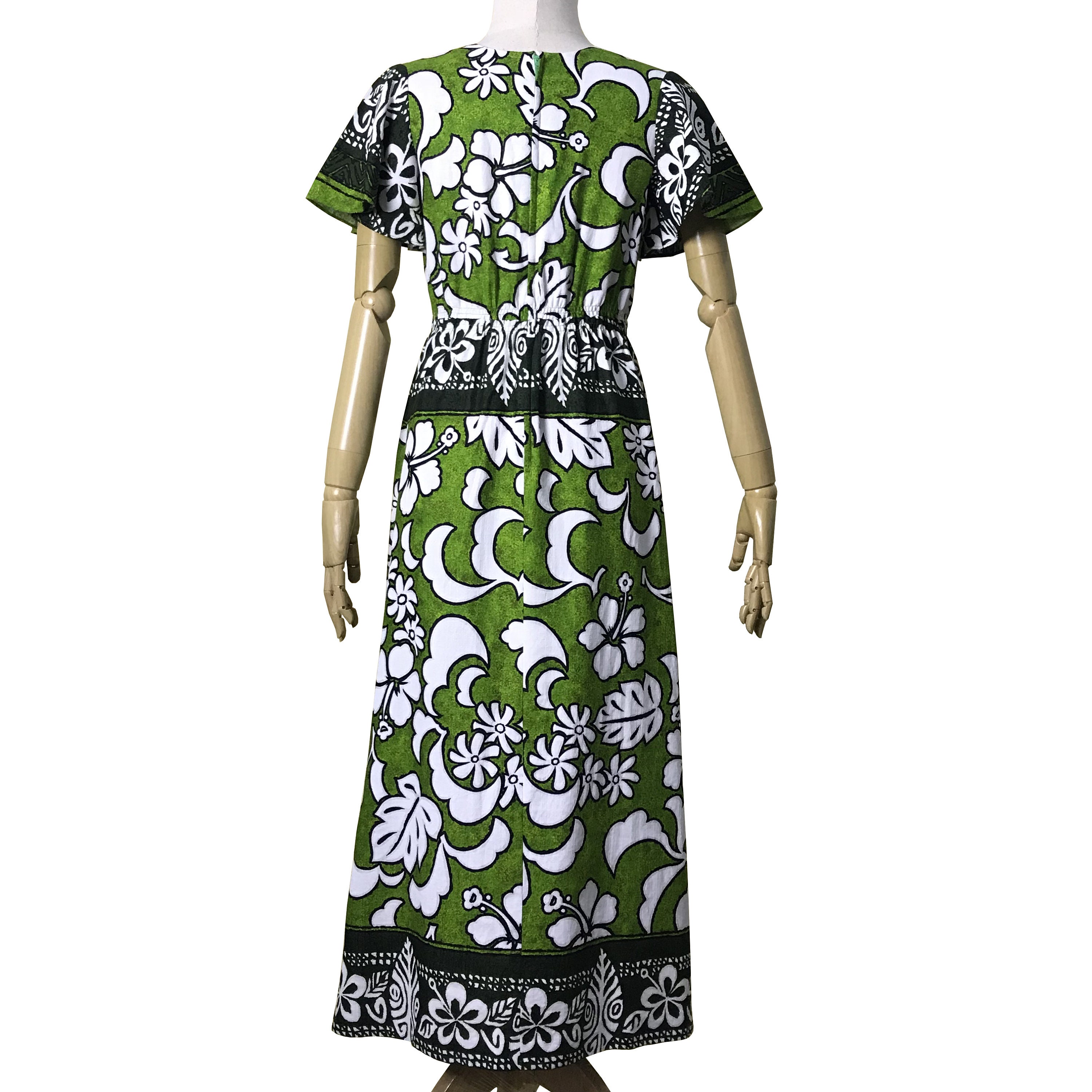 Vintage 1960s 1970s Aloha Hawaiian Dress Vintage Womens Aloha Bark ...