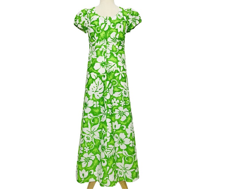 Vintage 1960s 1970s Aloha Hawaiian Dress Vintage Womens Aloha Polyester ...
