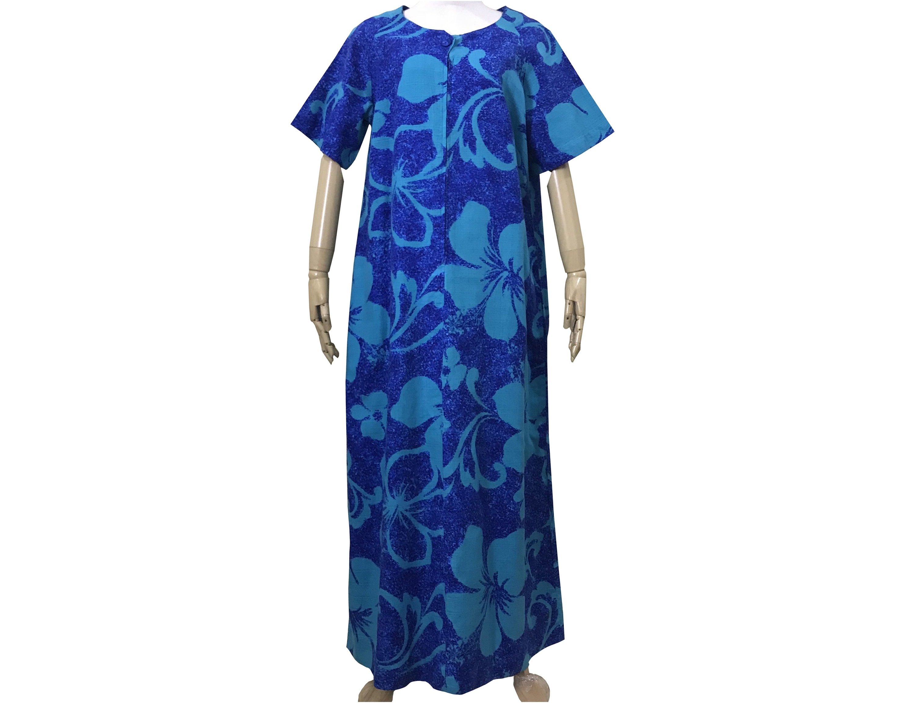 Vintage 1960s 1970s Aloha Floral Print Hawaiian Dress Vintage Womens ...