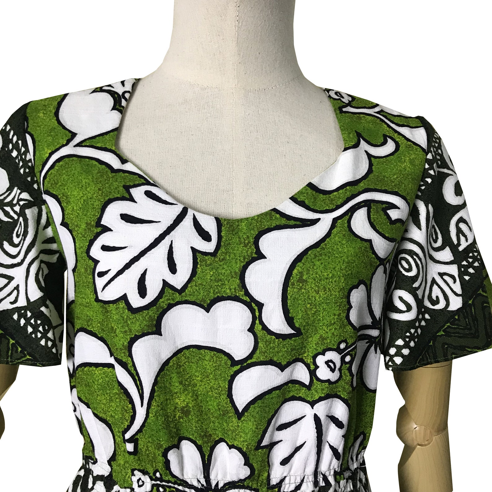 Vintage 1960s 1970s Aloha Hawaiian Dress Vintage Womens Aloha Bark ...