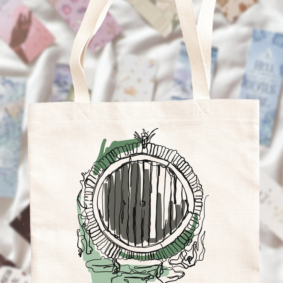 HOBBITON BOOK TOTE (the Lord of the Rings, the Hobbit) - Etsy