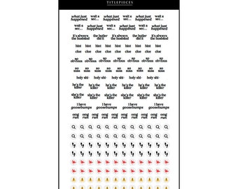 ANNOTATION STICKERS Text comments, Aesthetic, Bujo, Book, Annotating ...