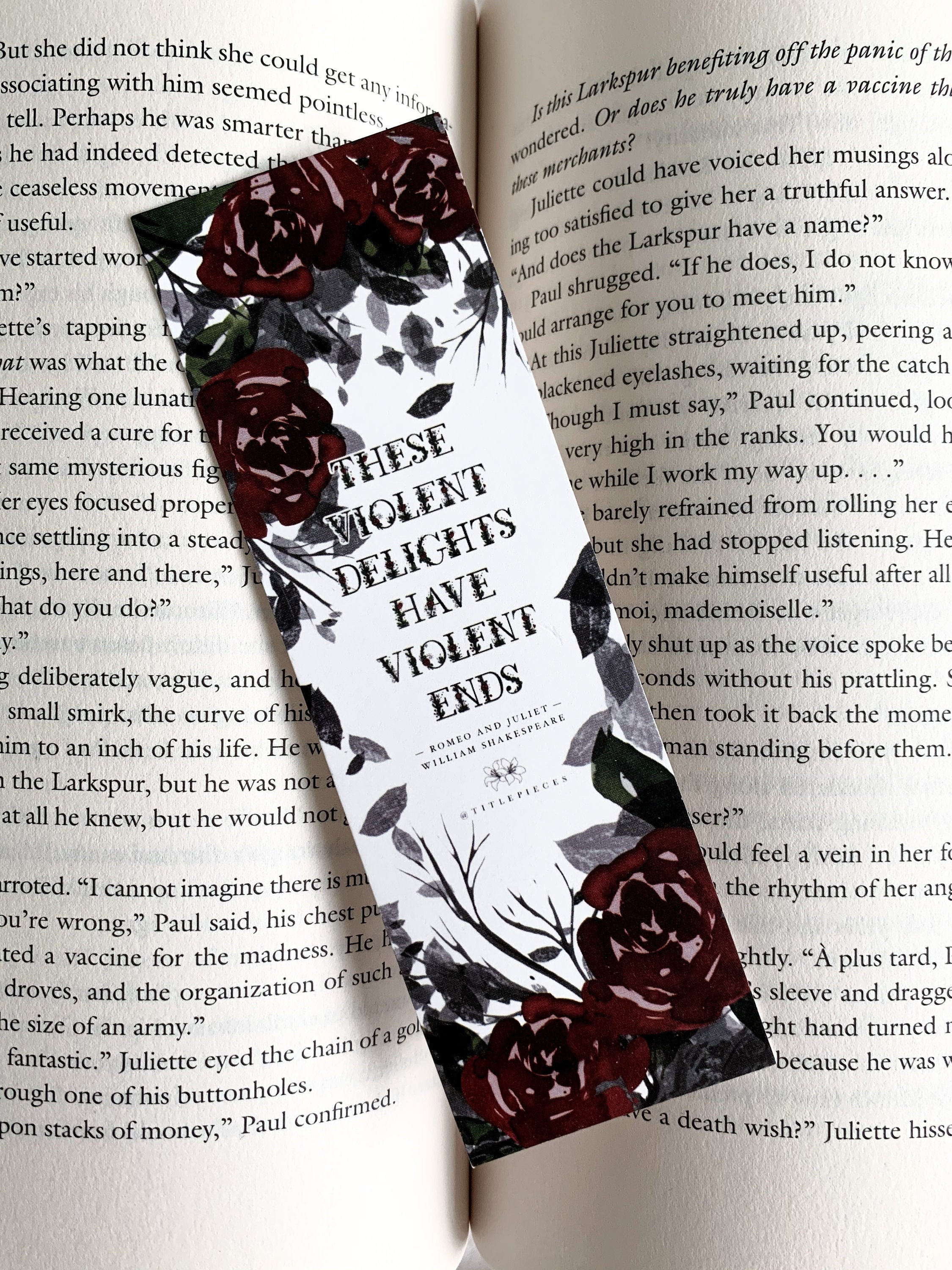 ROMEO & JULIET CLASSICS Bookmark - Etsy