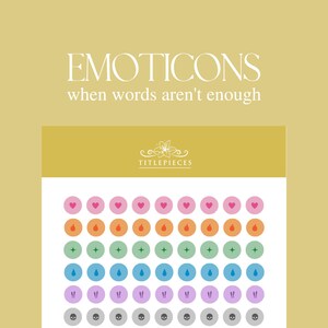 ANNOTATION STICKERS Emoticons Emojis Symbols aesthetic - Etsy