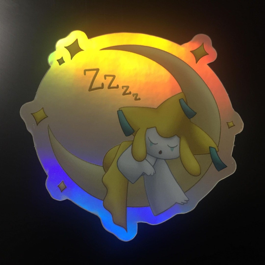 Sleepy Jirachi Holographic Sticker - Etsy