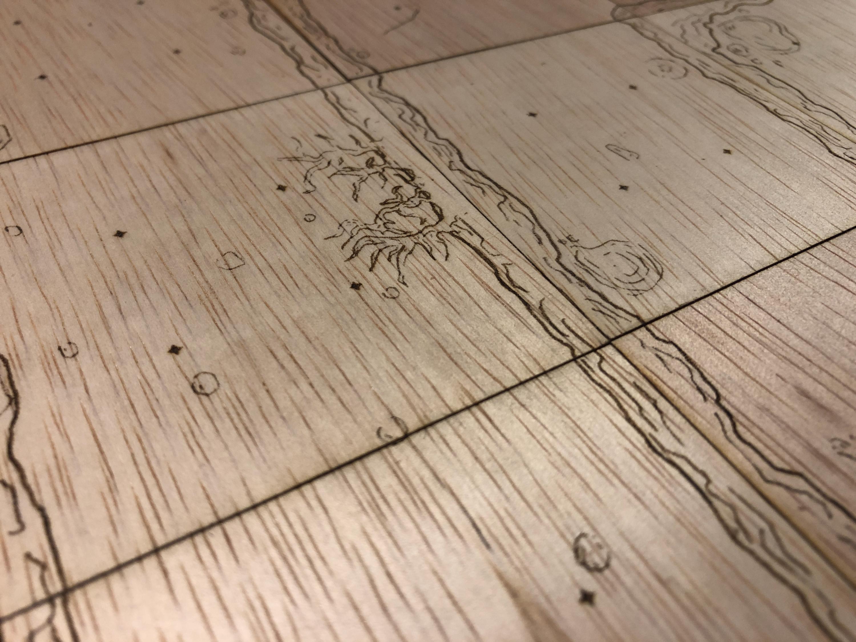 Wooden Realms Modular Cave Tileset Handcrafted Wooden TTRPG Map With 50 ...