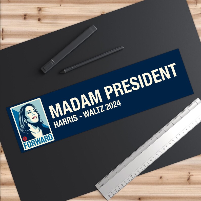 Kamala Harris Madam President Bumper Stickers - Etsy