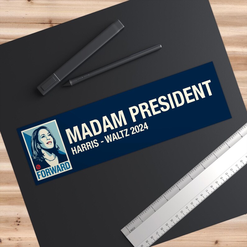 Kamala Harris Madam President Bumper Stickers - Etsy