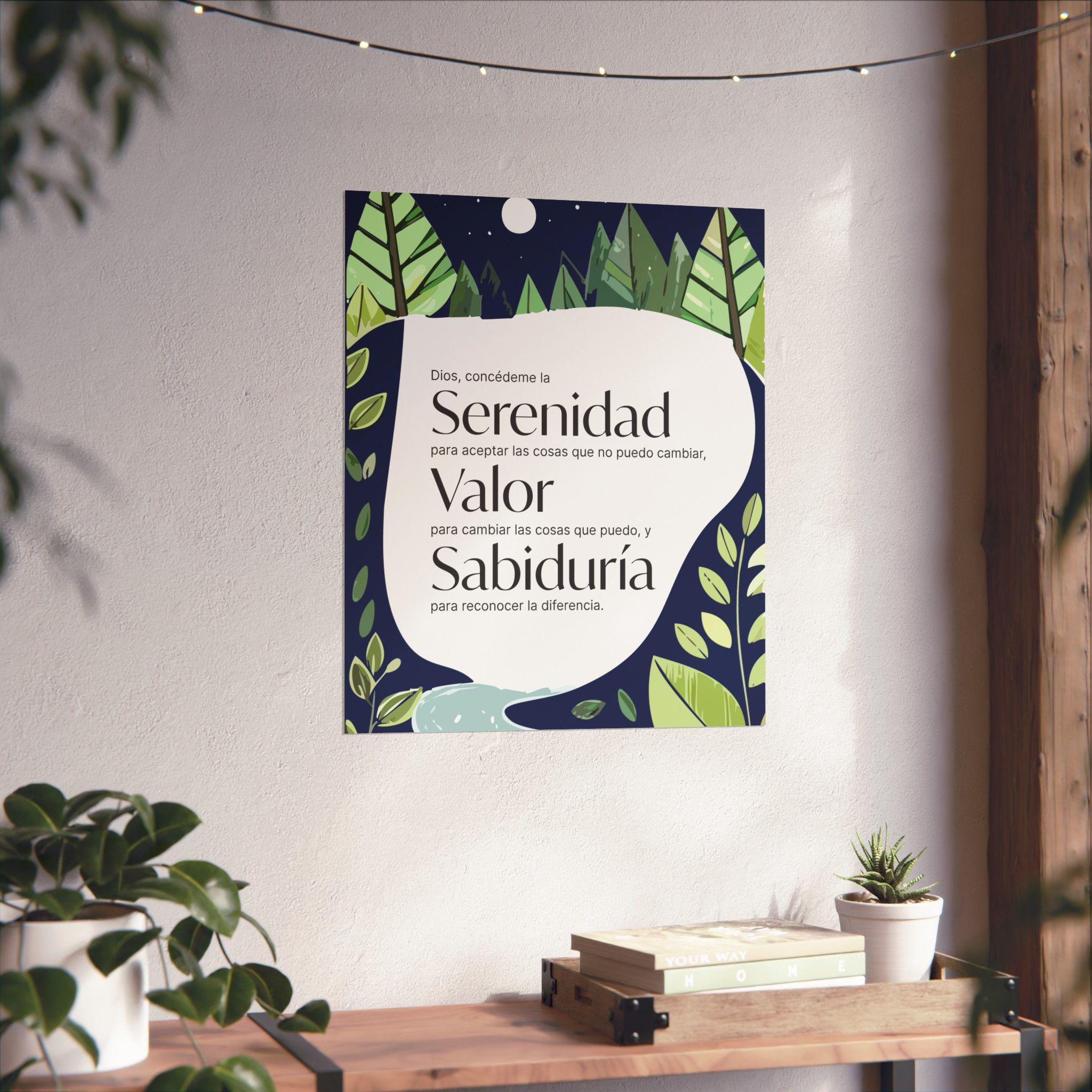 Oración De Serenidad serenity Prayer Print Poster 3 Sizes Available OR ...