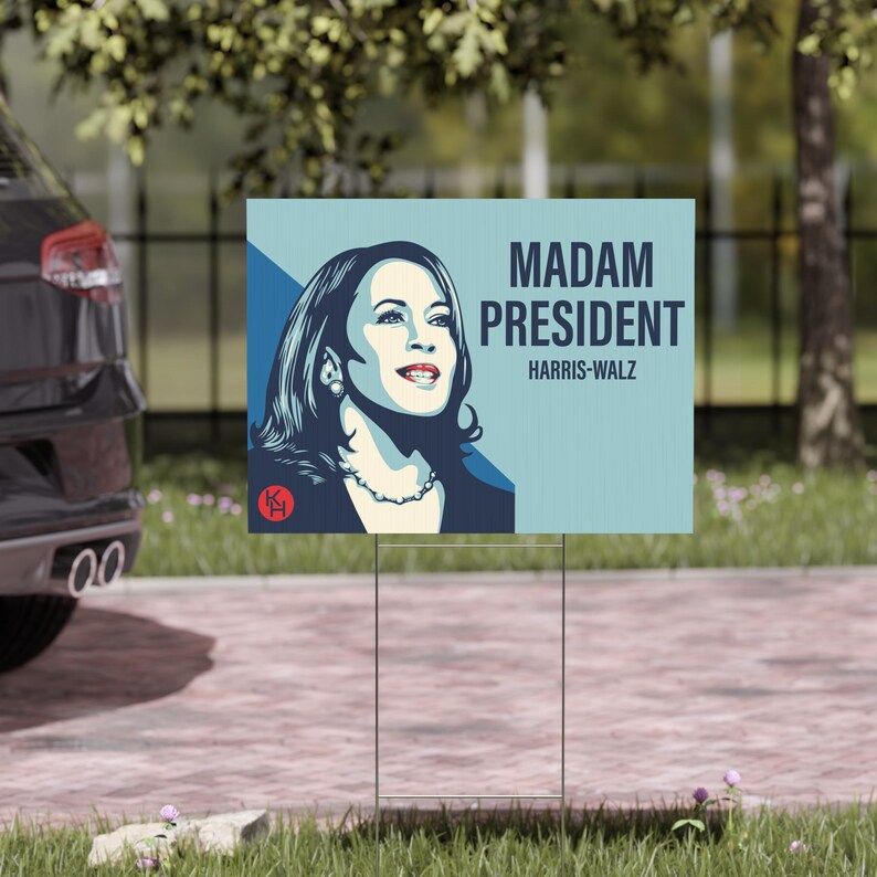 Kamala Harris Forward Madam President Yard Sign 18x24 - Etsy