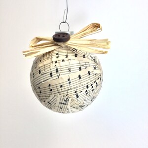 Sheet Music Ornament - Music Theme Decoration - Gift for Music Teacher ...