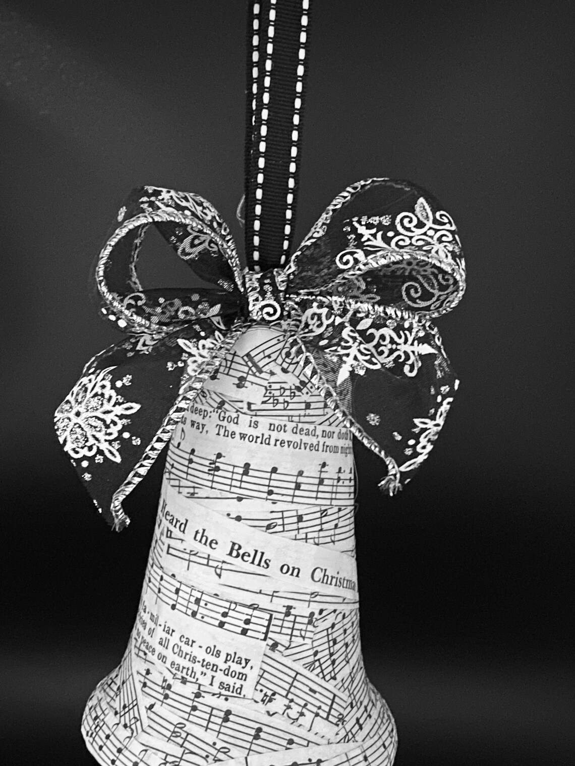 Sheet music ornament Music theme decoration Gift for music | Etsy