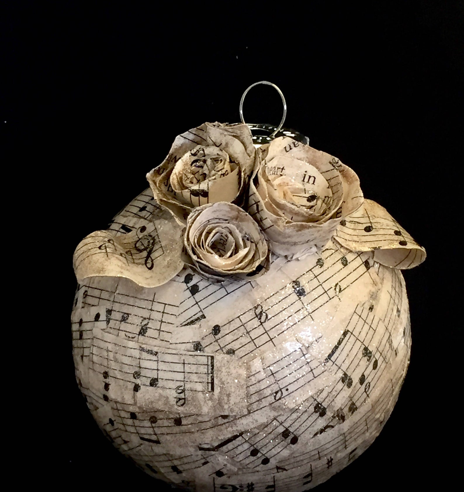 Sheet Music Ornament - Music Theme Decoration - Gift for Music Teacher ...