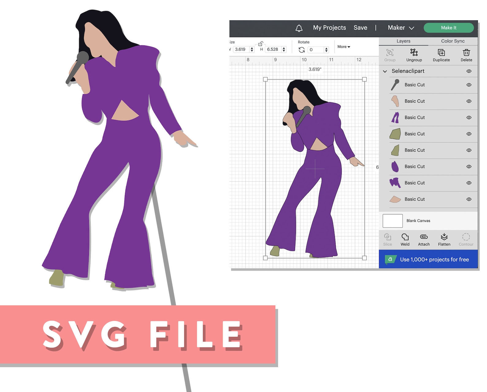 SVG File: Selena Quintanilla, Cake Topper, Photo Booth Prop, Decor - Etsy