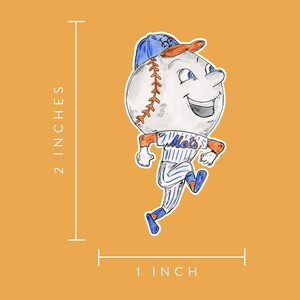Sticker: New York Mets Home Run Apple, Citi Field, Mr. Met - Etsy
