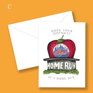 New York Mets Birthday Card - Etsy