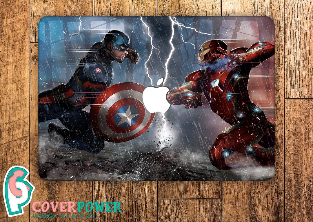 Captain America Vs. Iron Man MacBook Skin Decal MacBook Pro Stickers ...