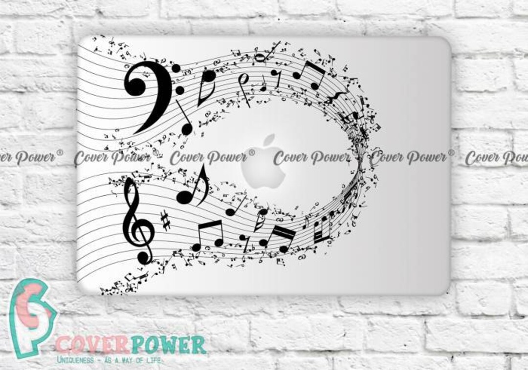 Musical Notes MacBook Vinyl Decal MUSIC MacBook Air Sticker MacBook Pro ...