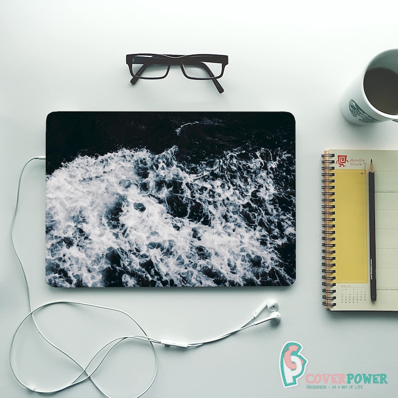 Ocean Laptop Skin Decal Cover Sea Wave Notebook Vinyl Decal Dell Hp ...