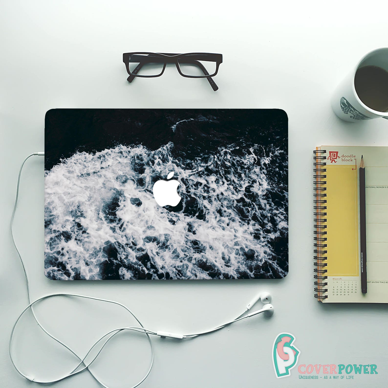 Ocean Macbook Skin Decal Sea Wave Macbook Pro 15 Stickers | Etsy