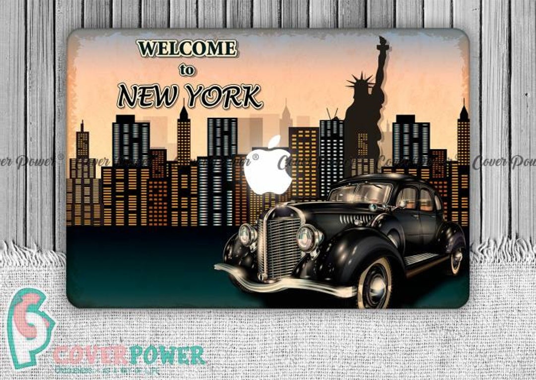 Retro Car New York MacBook Vinyl Decal MacBook Air Sticker MacBook Pro ...