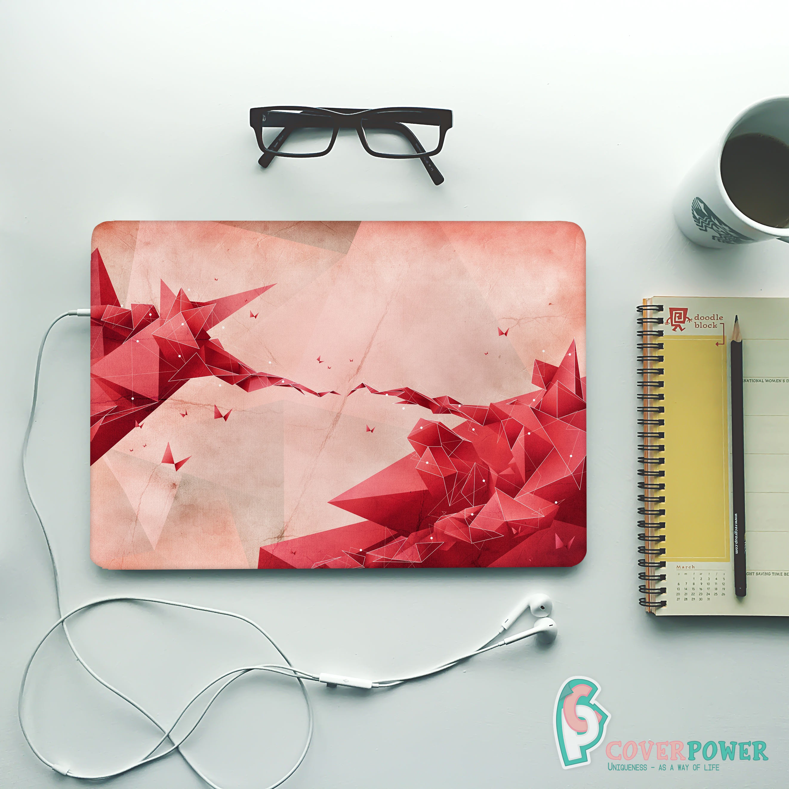 Abstract Geometric Laptop Skin Cover Notebook Vinyl Decal Dell - Etsy