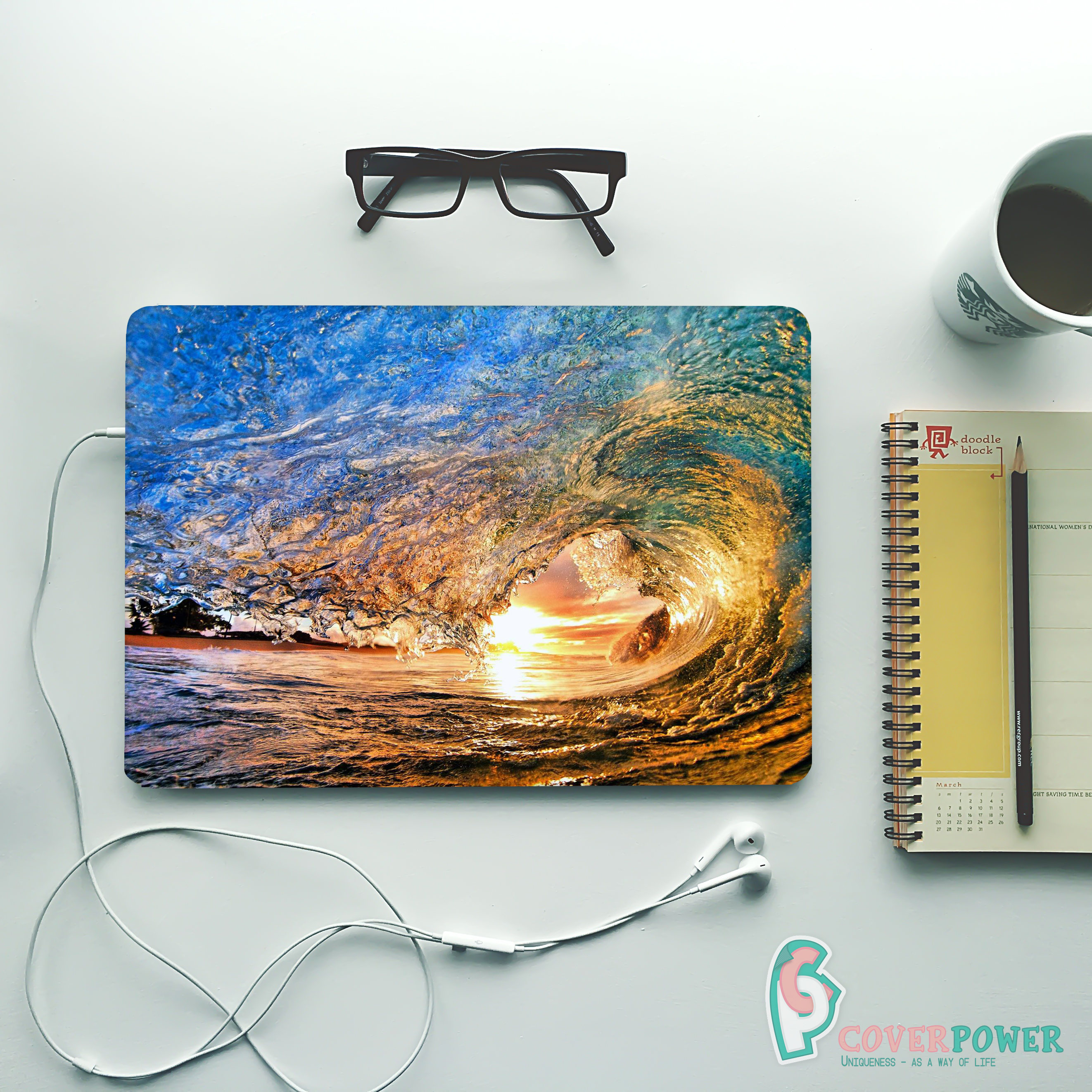 Ocean Macbook Skin Decal Sea Wave Macbook Pro 15 Stickers | Etsy