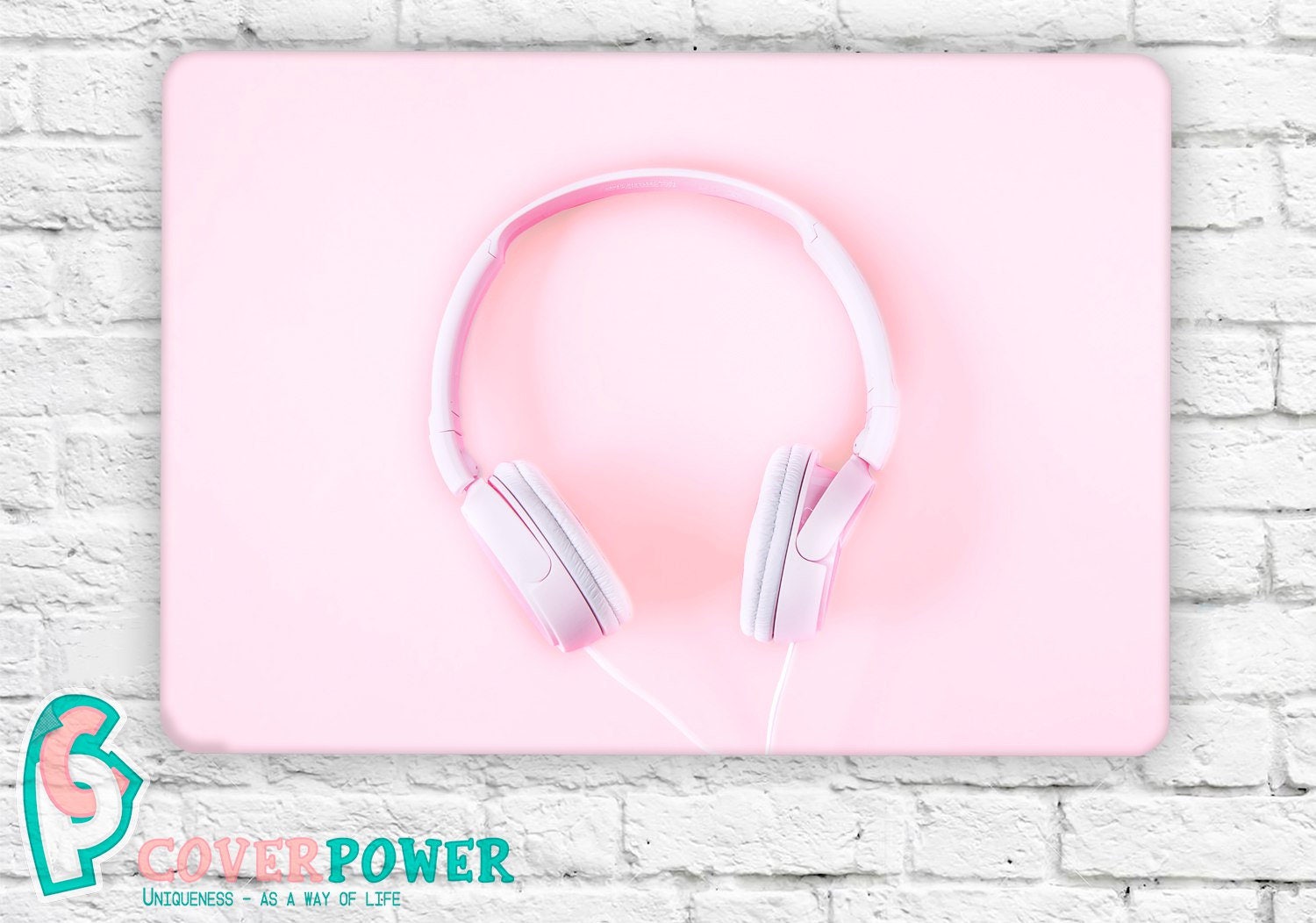 Pink Laptop Skin Headphones Notebook Vinyl Decal Dell Hp Lenovo Asus ...