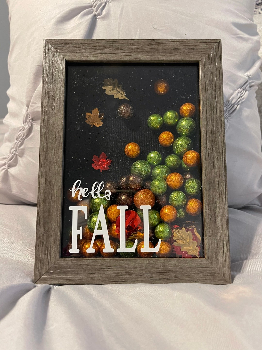 Shadow Box, Hello FALL, - Etsy
