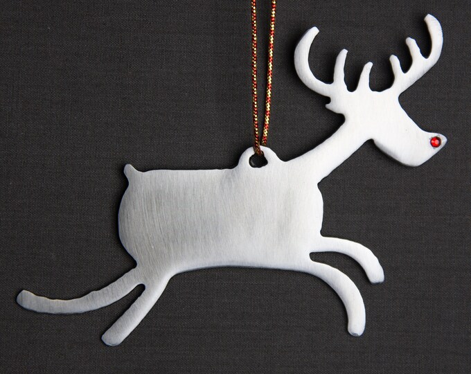 Metal Rudolph the Red Nosed Reindeer, Christmas Ornament, Reindeer ...