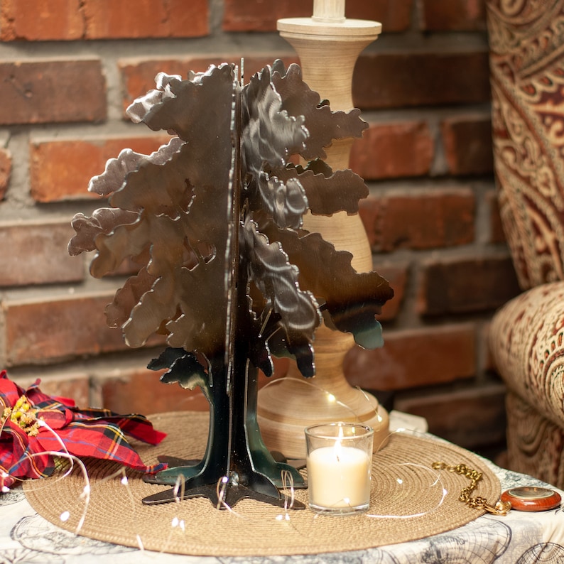 Metal Sculpture Tree Metal Cypress Tree Metal Art - Etsy