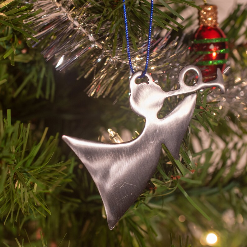 Metal Christmas Ornament, Angel Ornament, Christmas Angel, Modern ...