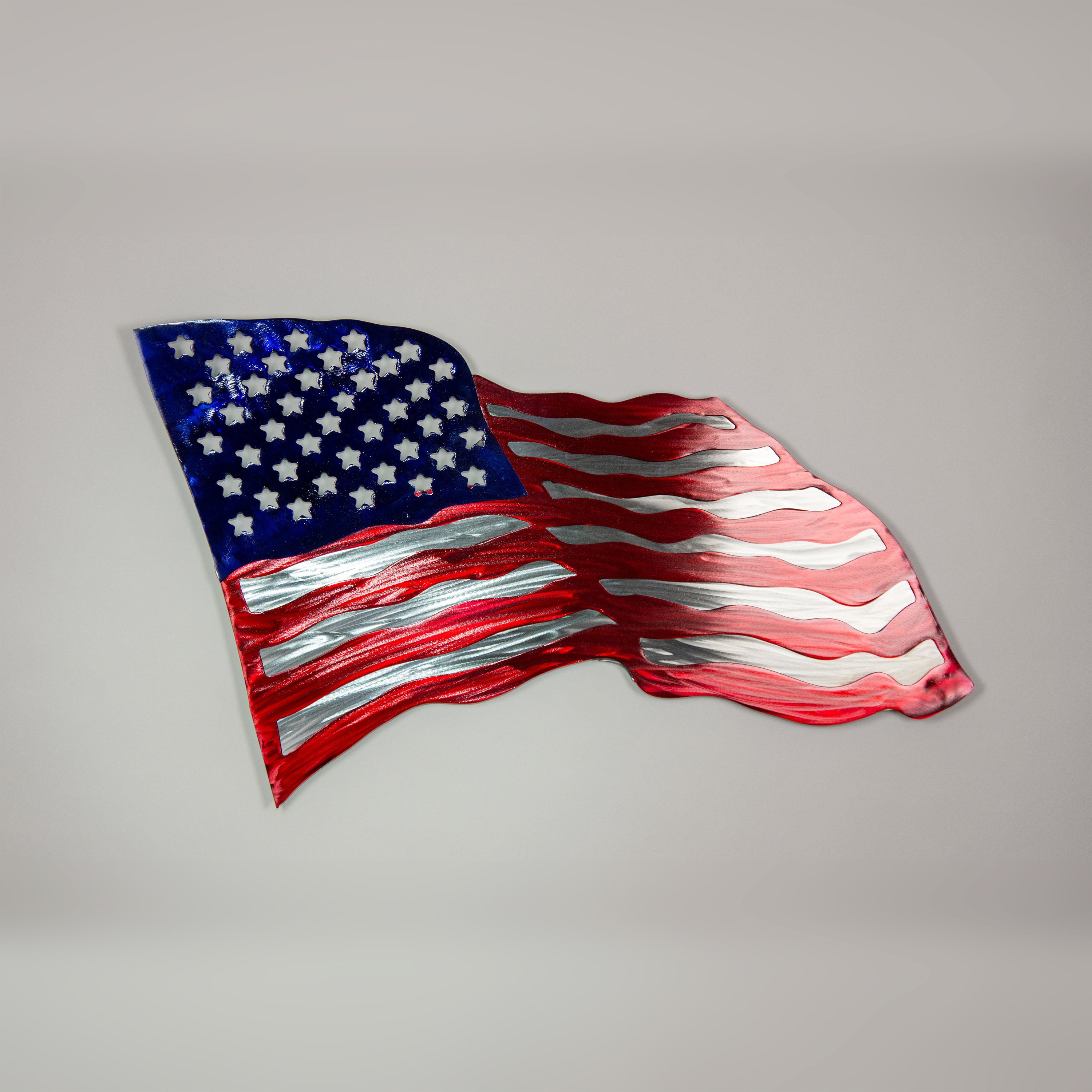 Metal Flag United States Flag Flag Wall Art Wall Hanging | Etsy