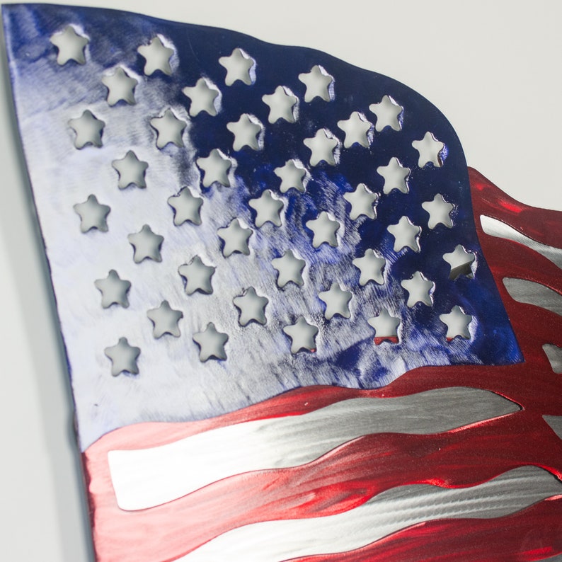 Metal Flag, United States Flag, Flag Wall Art, Wall Hanging, Old Glory ...
