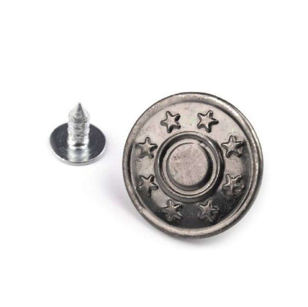 Copper Jeans Button, Buttons Sold in Packs of 5, Jeans Tack Buttons 17 ...