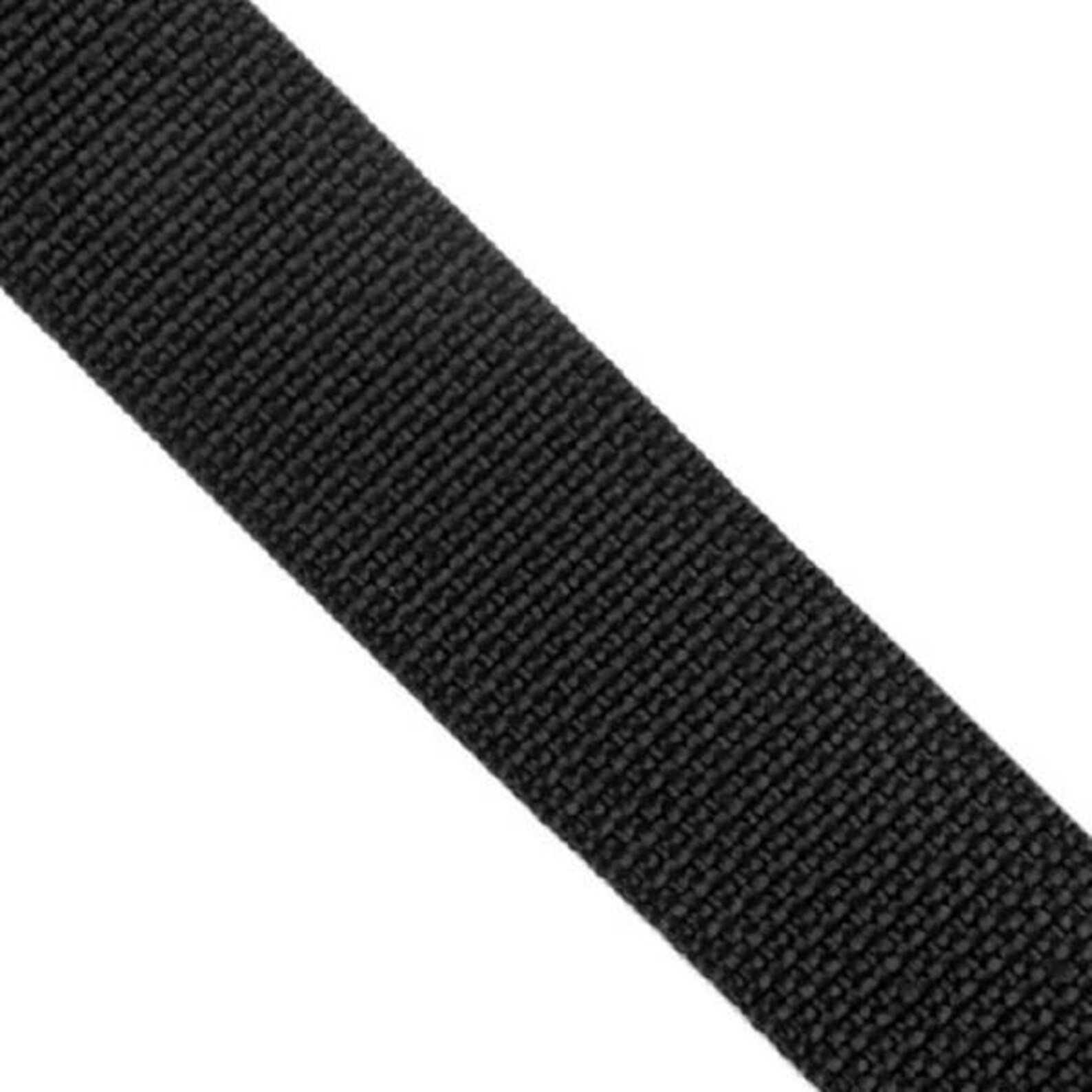Black Polypropylene Webbing Tape 25mm, Black Nylon Webbing Strap, Dog ...