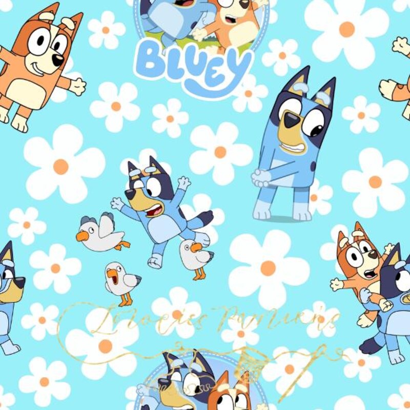 Bluey Fleece Fabric - Etsy