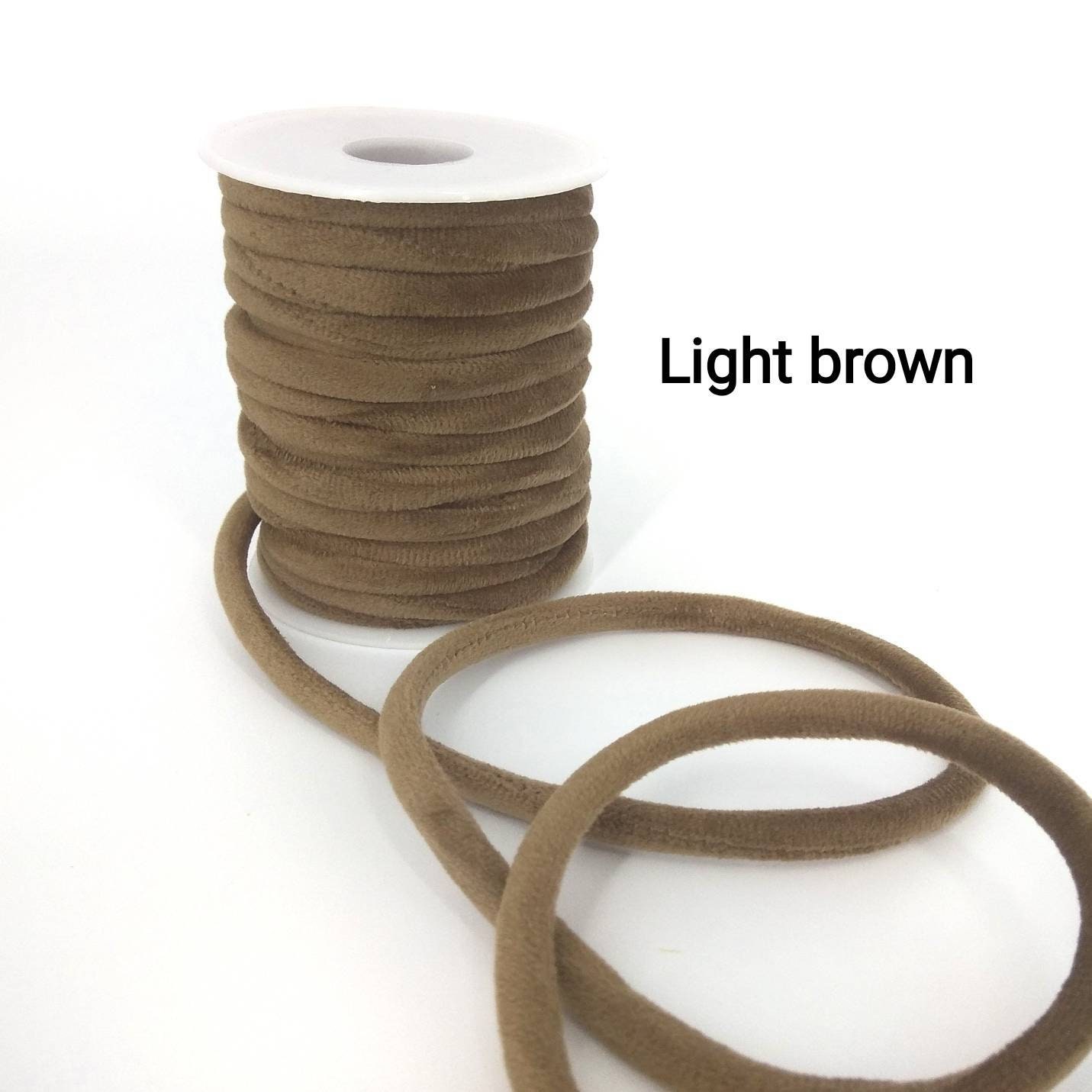 Velvet Round Cord 7mm Velvet Cord Bracelet Necklace Making | Etsy