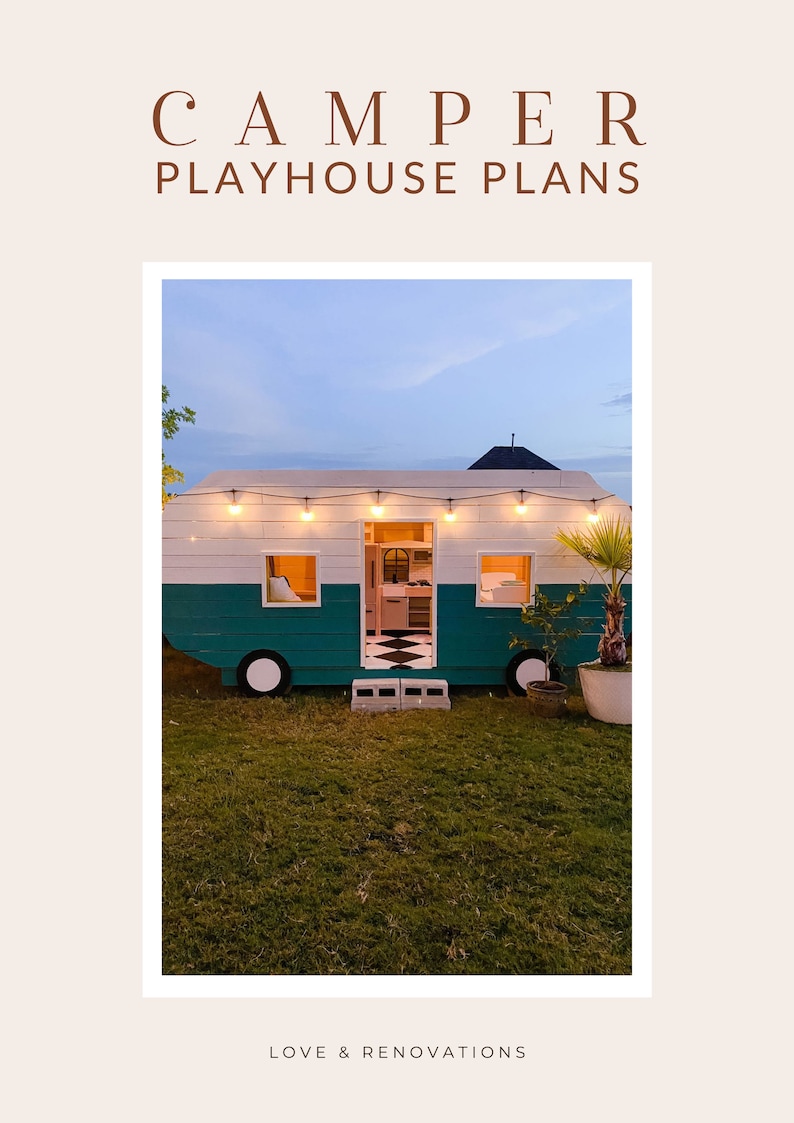 Camper Playhouse Plans - Etsy