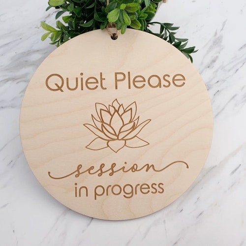 Session in Progress Do Not Disturb Sign Please Knock Work - Etsy