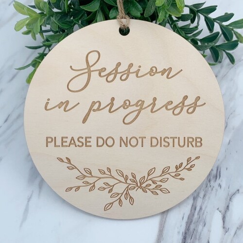 Therapy in Session Sign / Please Do Not Disturb / Custom Door - Etsy