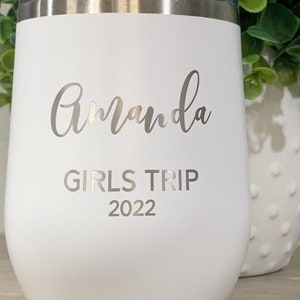 Girls Trip Wine Tumbler Girls Weekend Gift Girls Trip Gift Idea ...