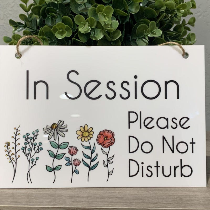 Therapy Door Sign - Etsy