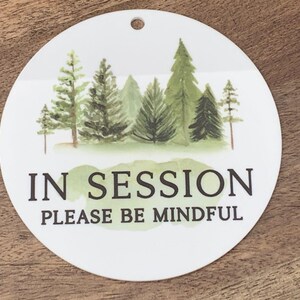 In Session Sign Office Sign, Please Be Mindful, Acrylic Office Sign ...