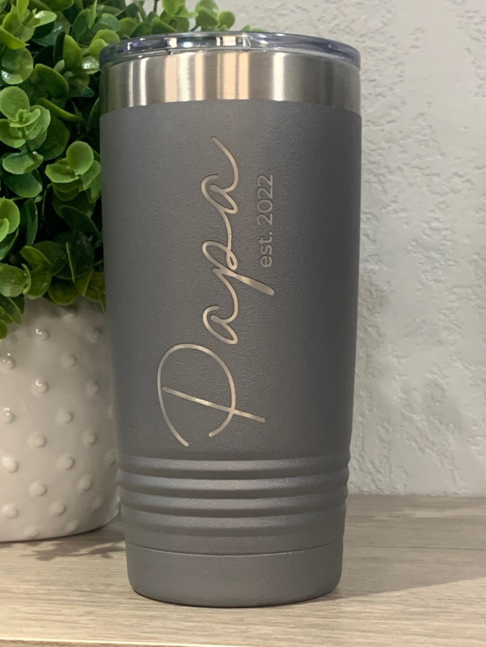 Papa Coffee Cup, Papa Gift, New Papa, Engraved Coffee Tumbler, 20 Oz to ...