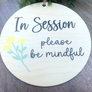 In Session Sign, Wood UV Printed Door Sign, Esthetician Door Sign ...