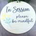 In Session Sign, Wood UV Printed Door Sign, Esthetician Door Sign ...
